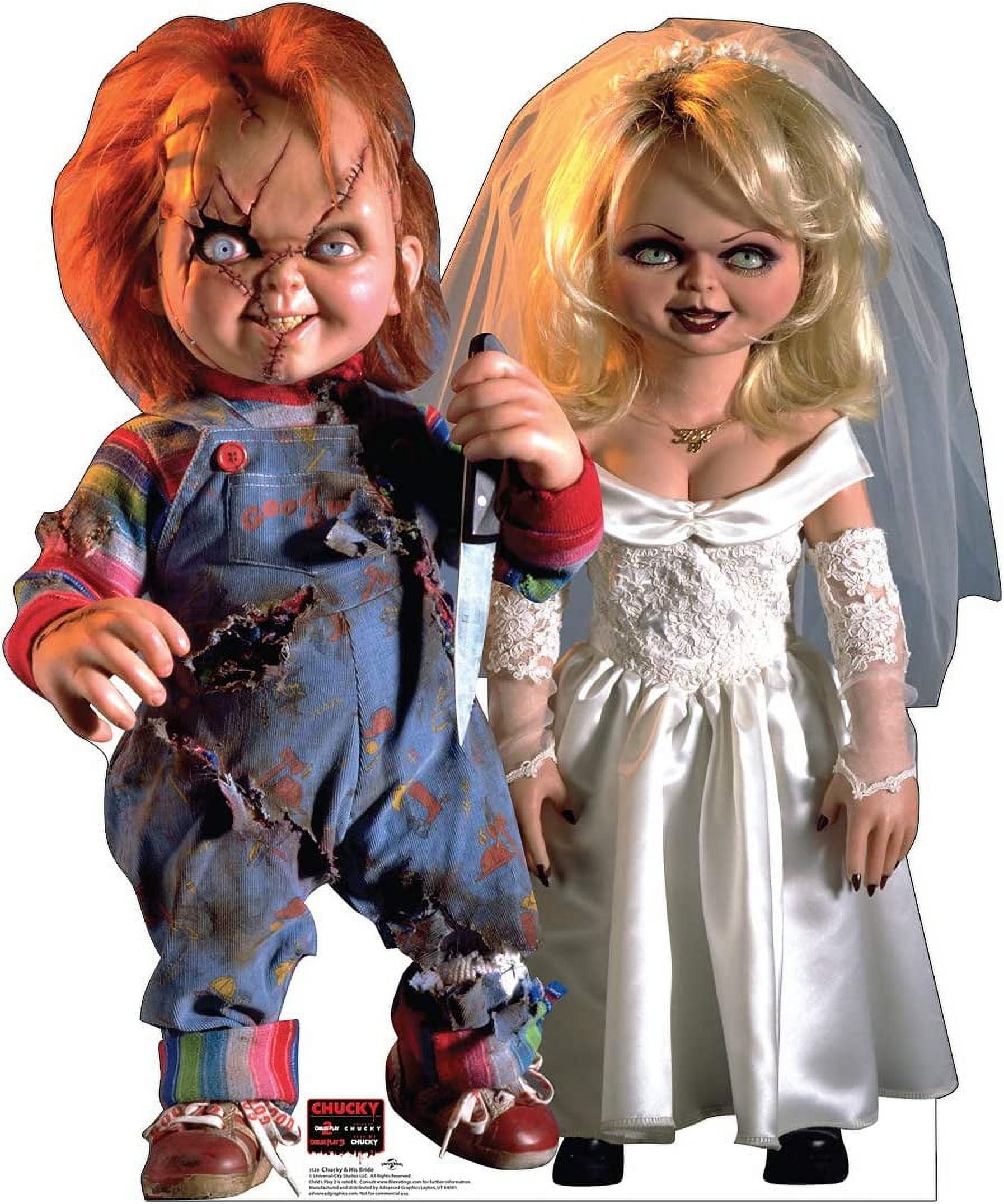 Advanced Chucky His Bride Life Size Cutout Stup - Bride of Chucky (1998 ...