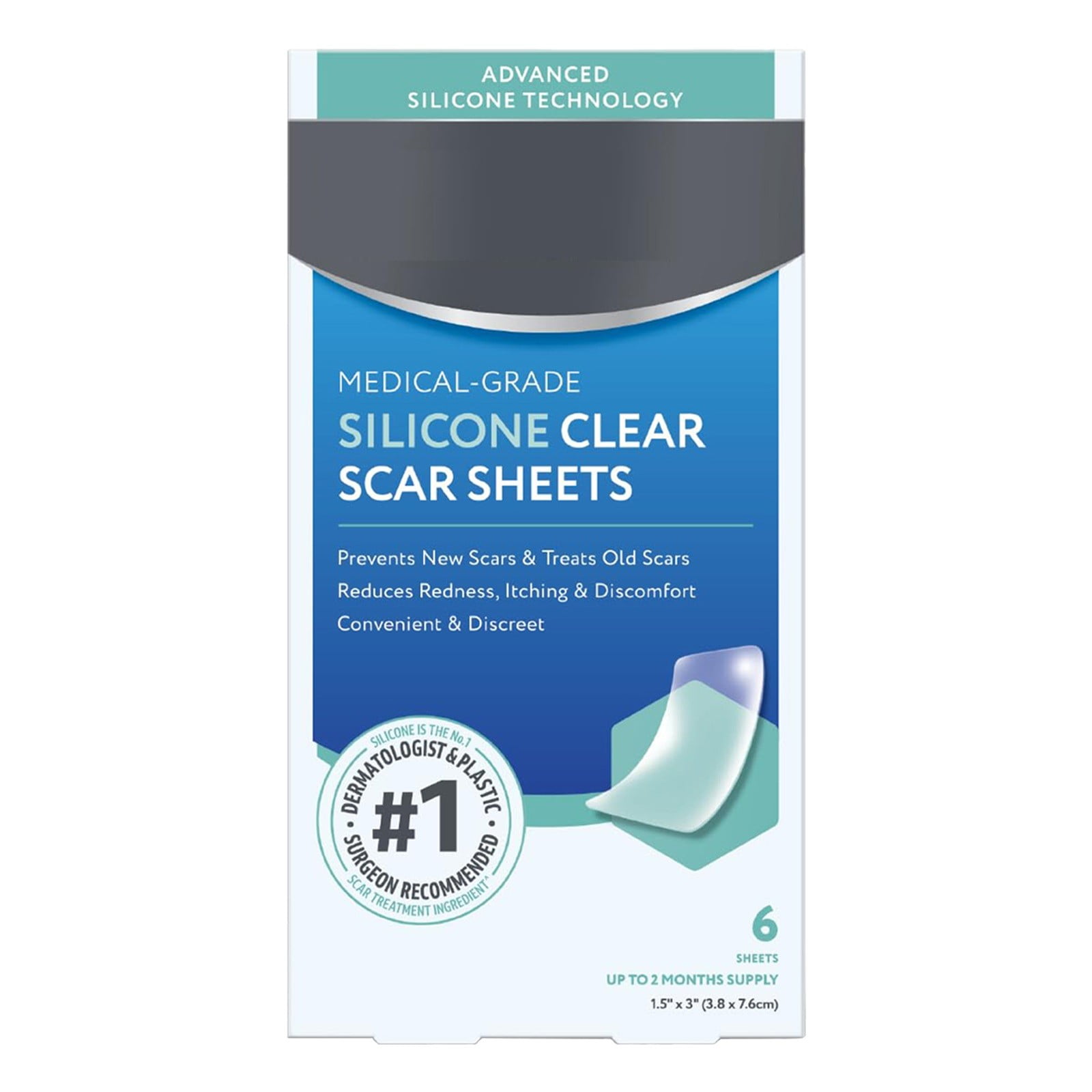 Advanced Clear Silicone Scar Tablets Scar and Prevention of Surgical ...