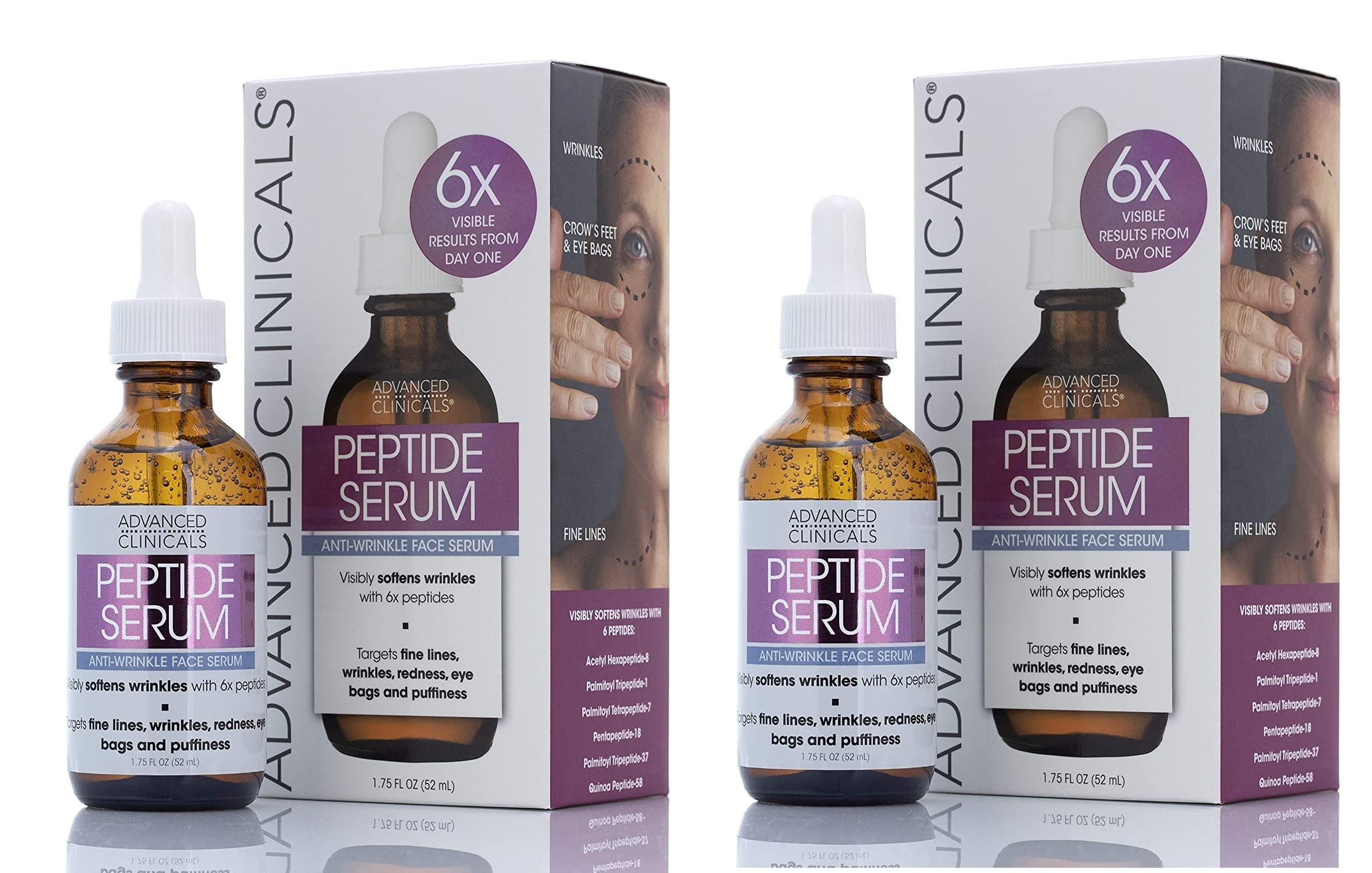 Advanced Clinicals Collagen Peptide Anti-Aging Face Serum for Wrinkles ...