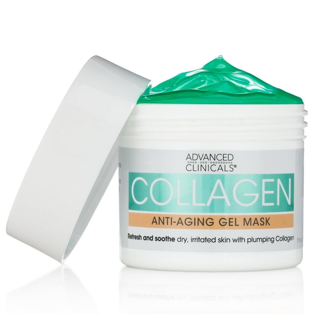 Advanced Clinicals Collagen Firming Anti-Aging Facial Mask with Acid ...