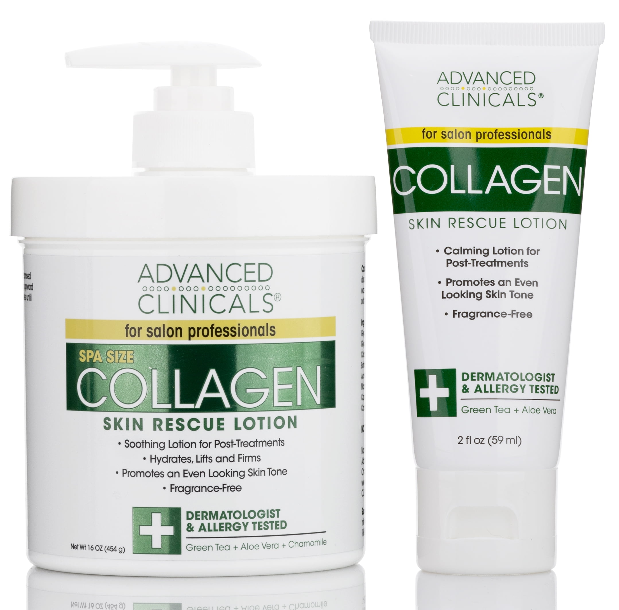 Advanced Clinicals Collagen Body Cream + Travel Size Set - Walmart.com