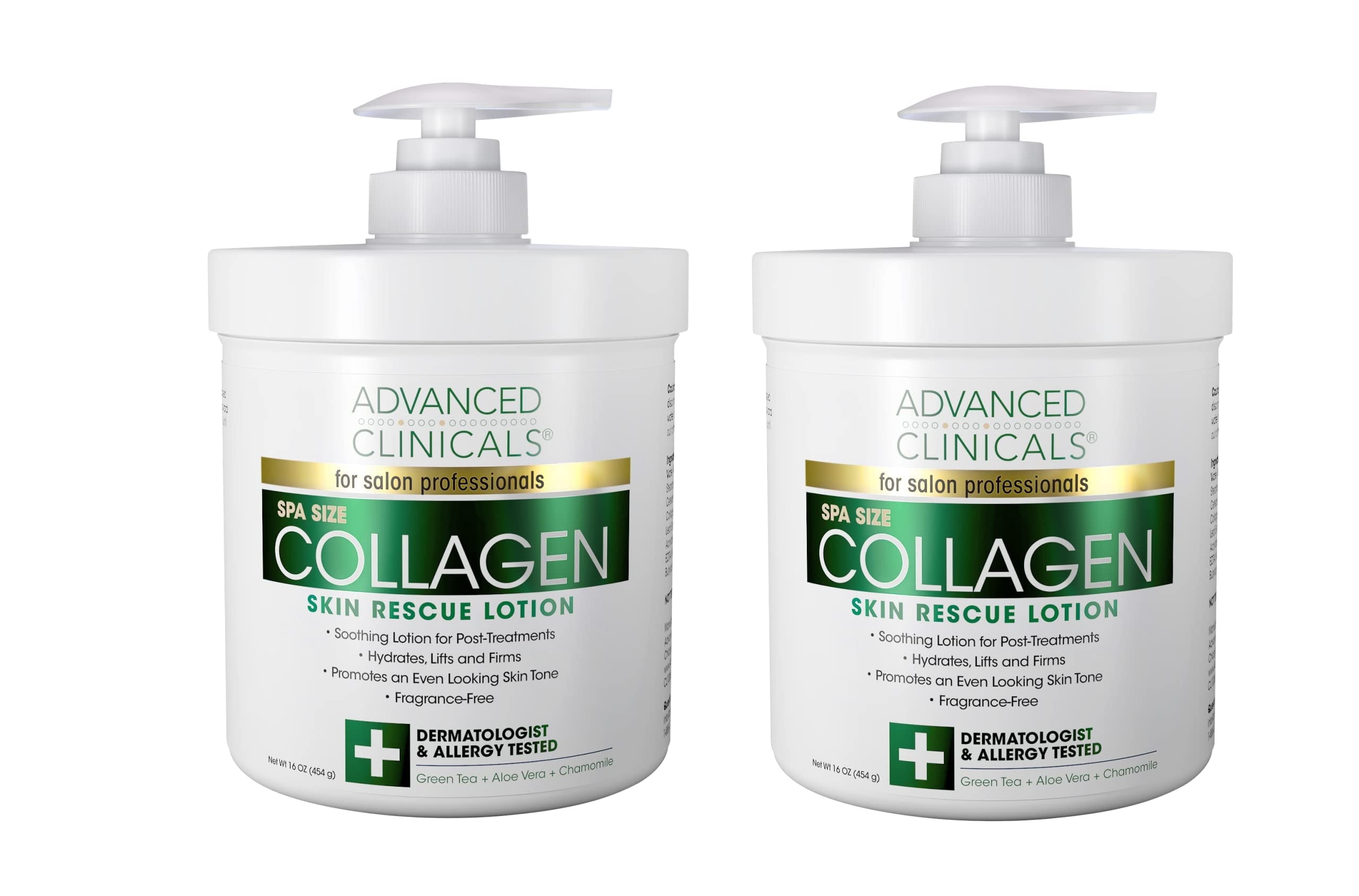 ADVANCED CLINICALS Collagen Body Cream, Firming and Hydrating, 16 fl oz ...