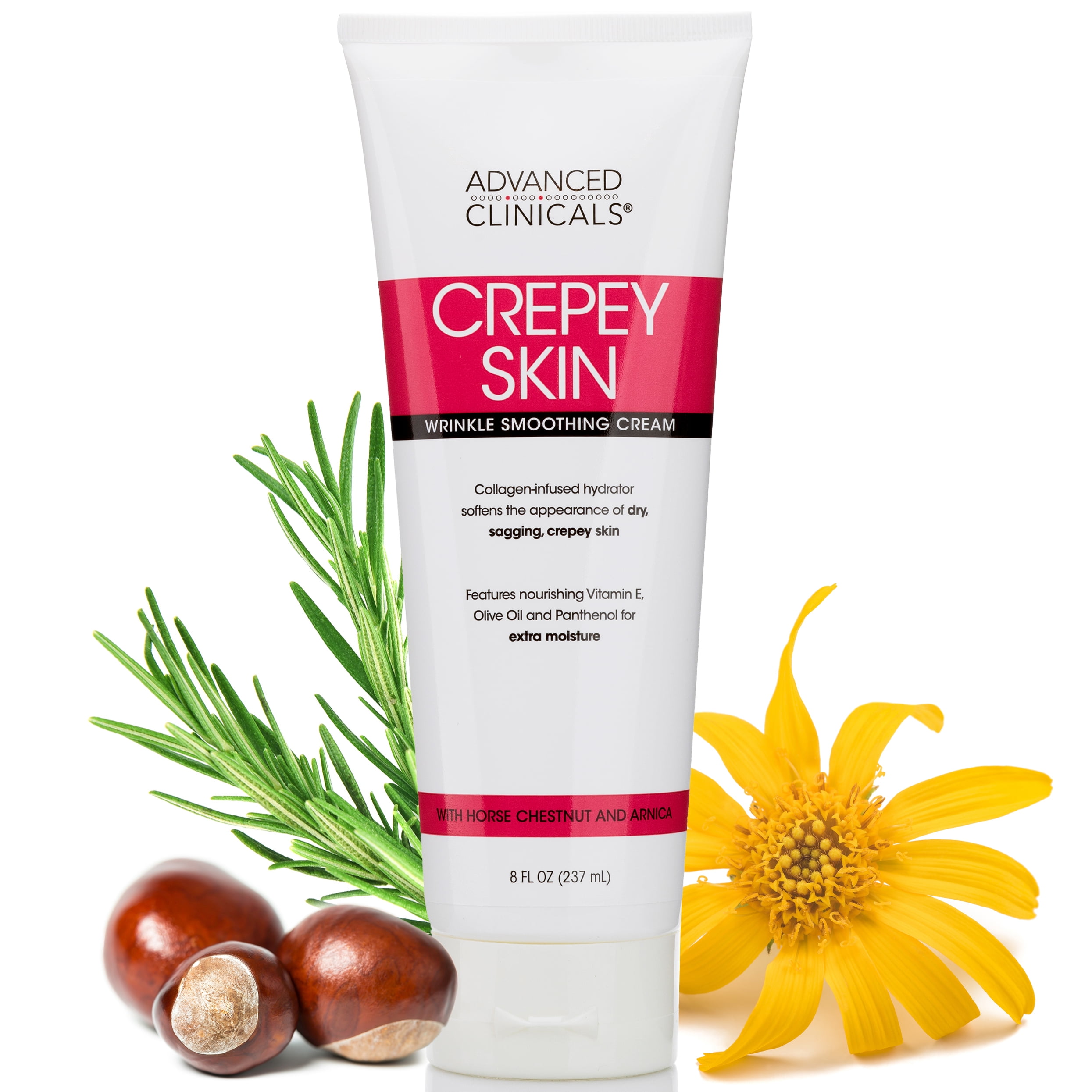 Advanced Clinicals Crepey Skin Body Lotion for Wrinkles and Fine Lines ...