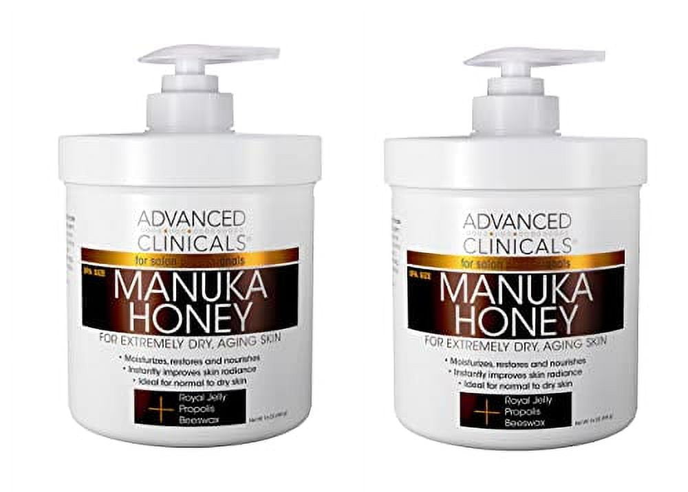 Advanced Clinicals Manuka Honey Cream W/Collagen Face Moisturizer ...