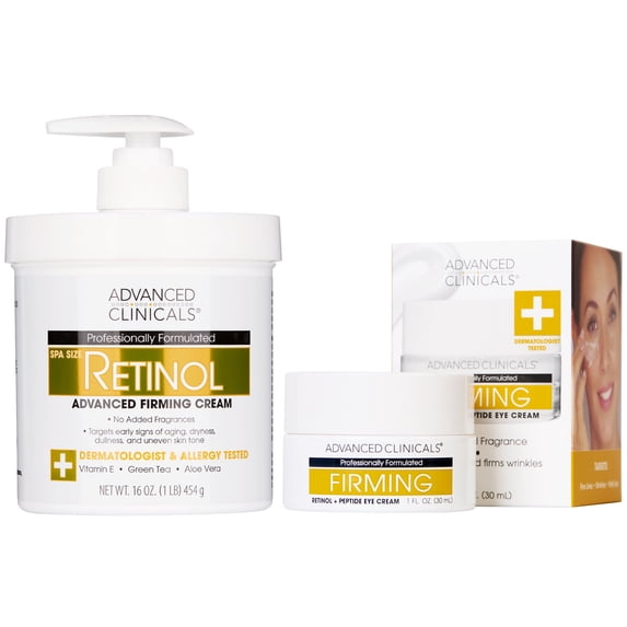 Advanced Clinicals Retinol Eye Cream and Vitamin C Under Eye Cream 2 ...