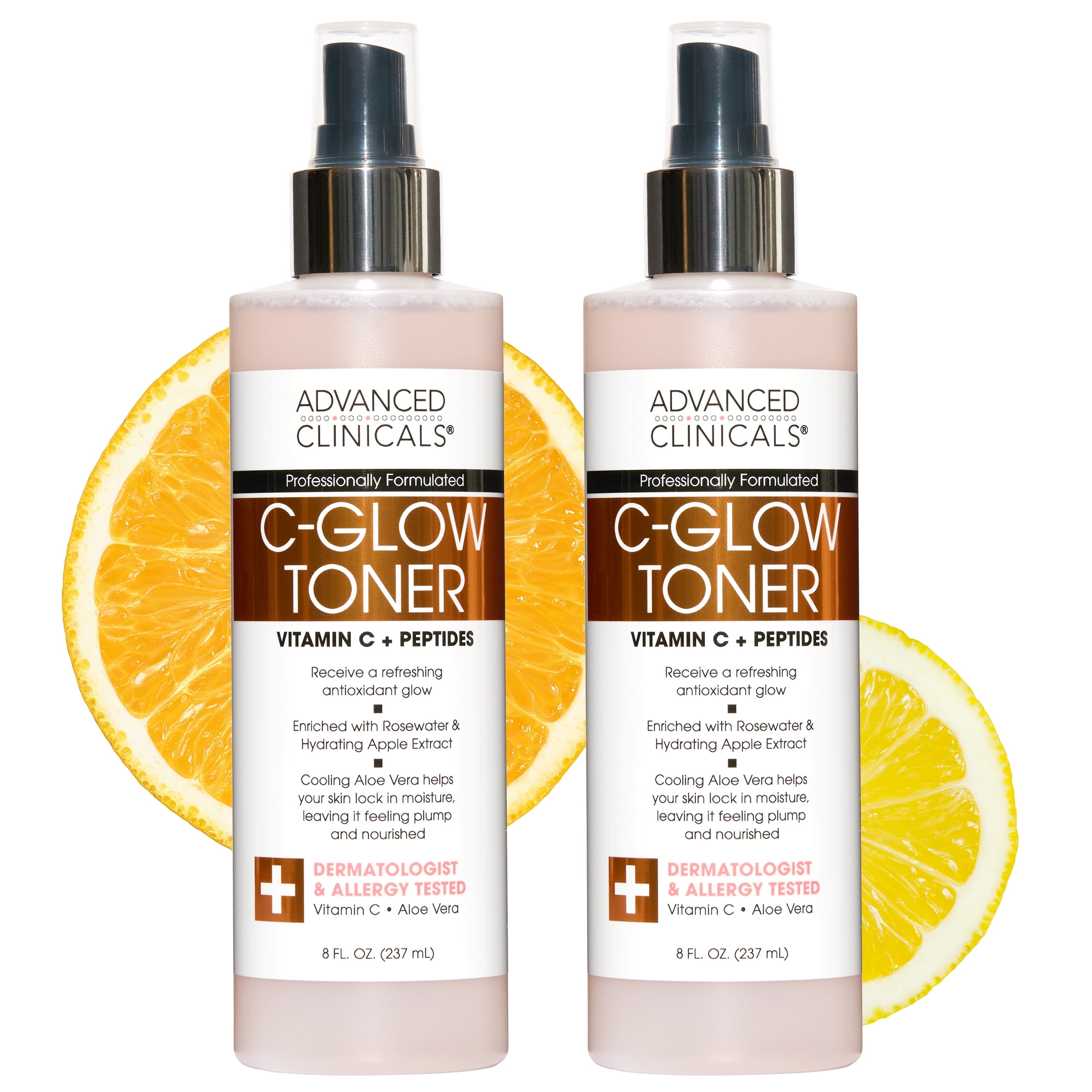 Advanced Clinicals Vitamin C & Ferulic Acid Brightening Facial Toner ...