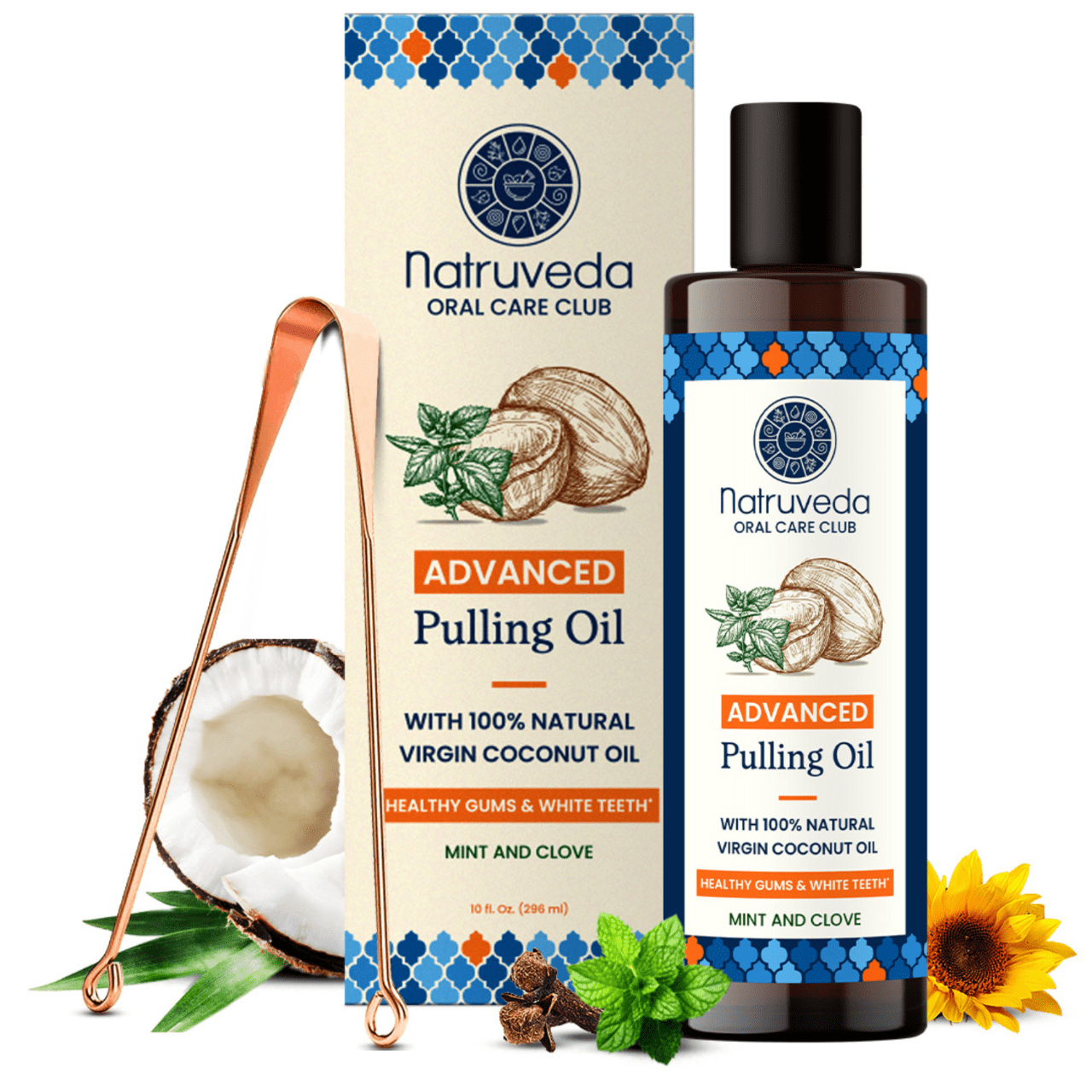 Advanced Coconut Oil Pulling | Pulling Oil - 10 Fl Oz - Extra Virgin ...