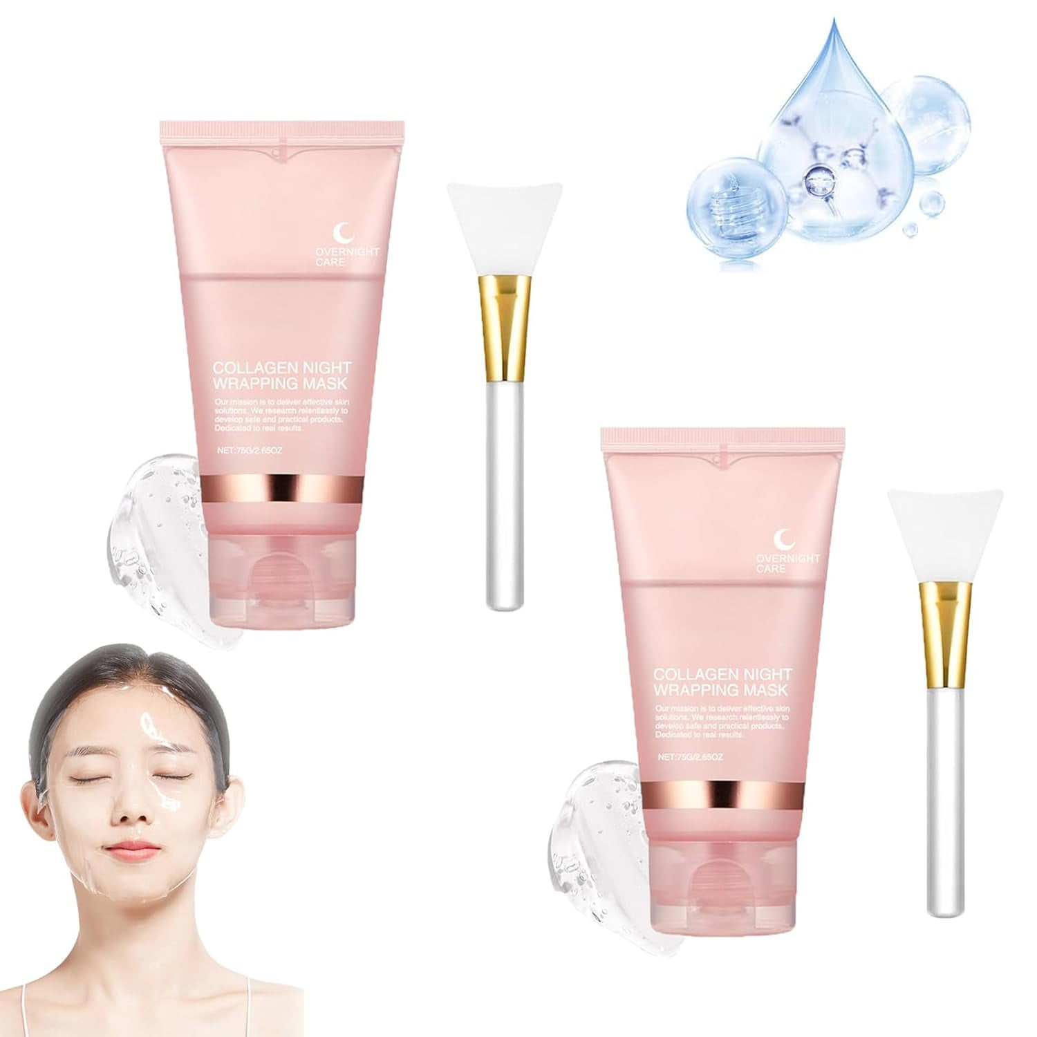 Advanced Collagen Night Wrapping Facial Mask - Age-Defying Hydration ...