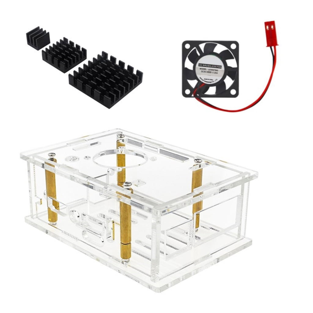 Advanced Cooling Case For Pi 5Max Clear Case Cooling Fan And Heat ...