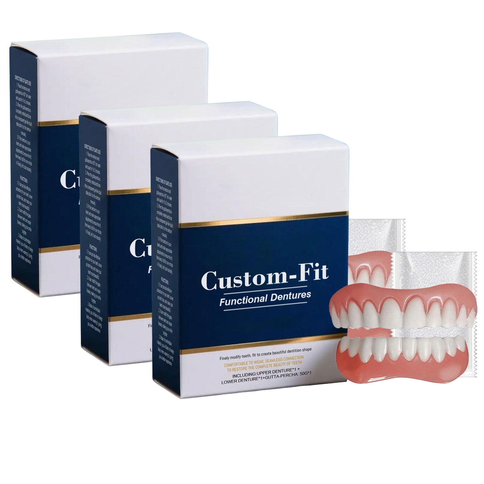 Advanced Customized Full Denture Set Premium Dentures Full Denture Set ...