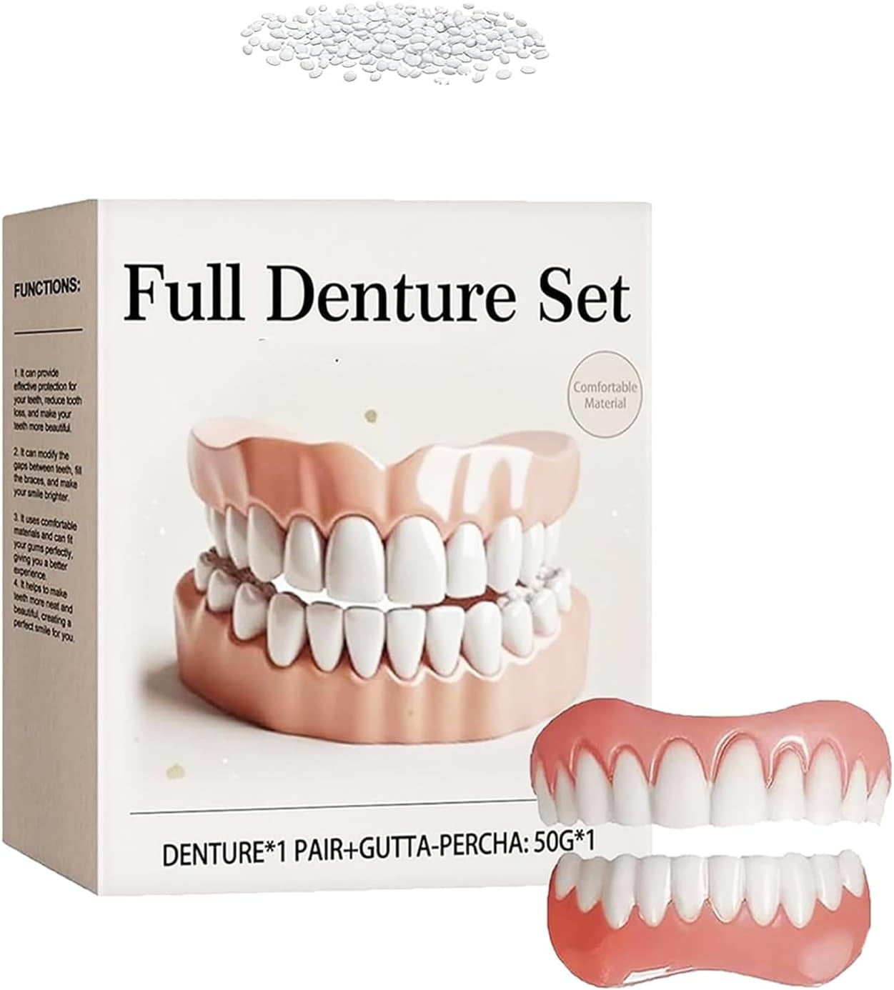 Advanced Customized Full Denture Set, Silicone Reline Denture Set ...