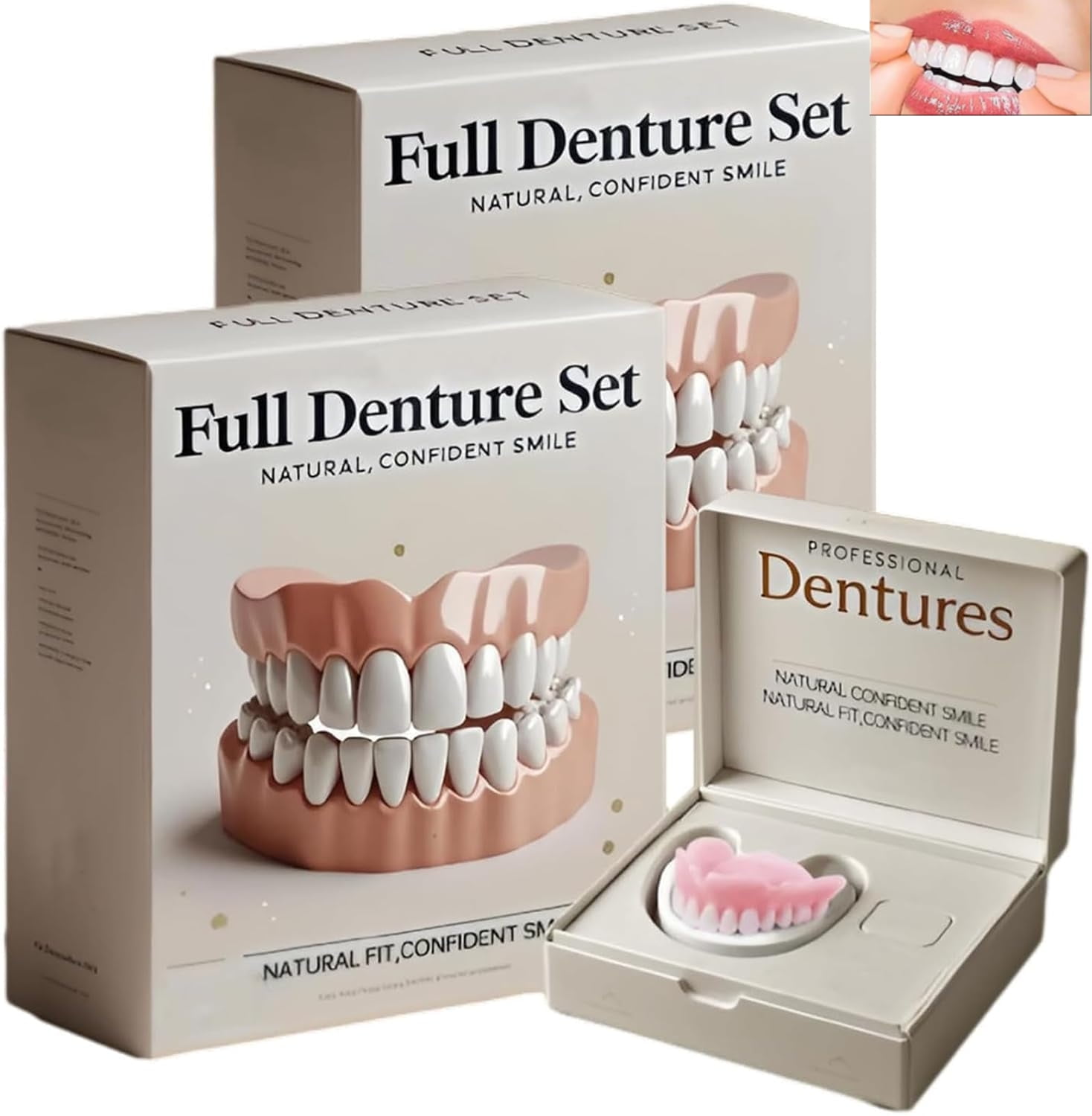Advanced Customized Full Denture Set, Silicone Reline Denture Set ...
