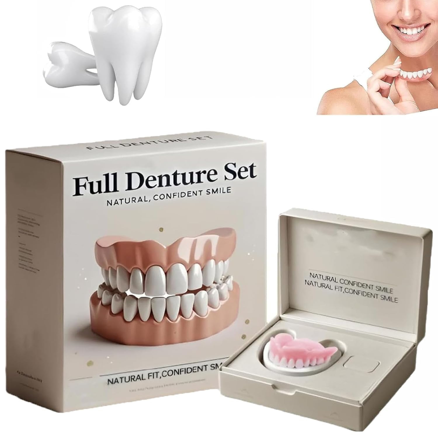 Advanced Customized Full Denture Set,Silicone Reline Denture Set ...
