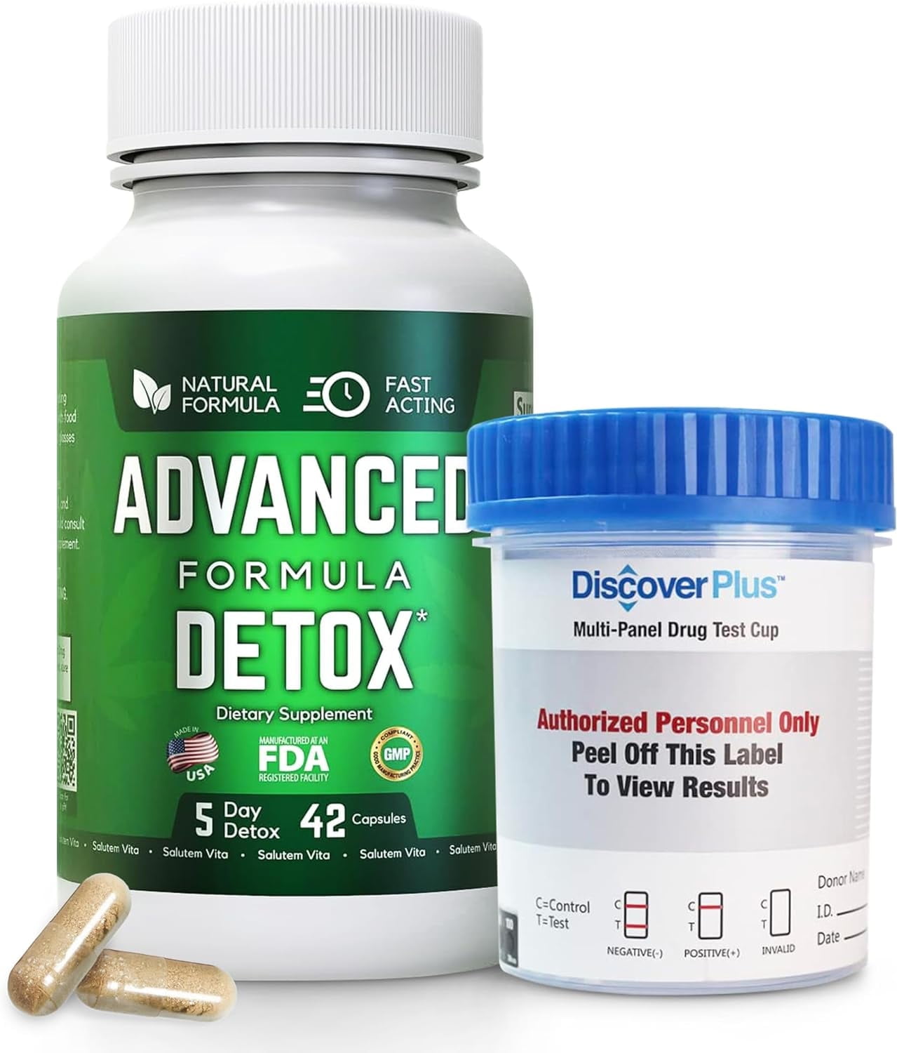 Advanced Detox Cleanse, Detox Kit with Test Cup, Natural Detox ...