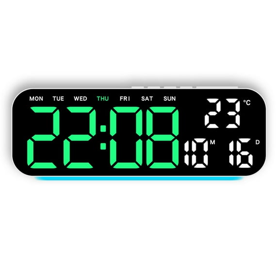 Advanced Digital Clock With Color Altering Backlight Progressive Alarm ...