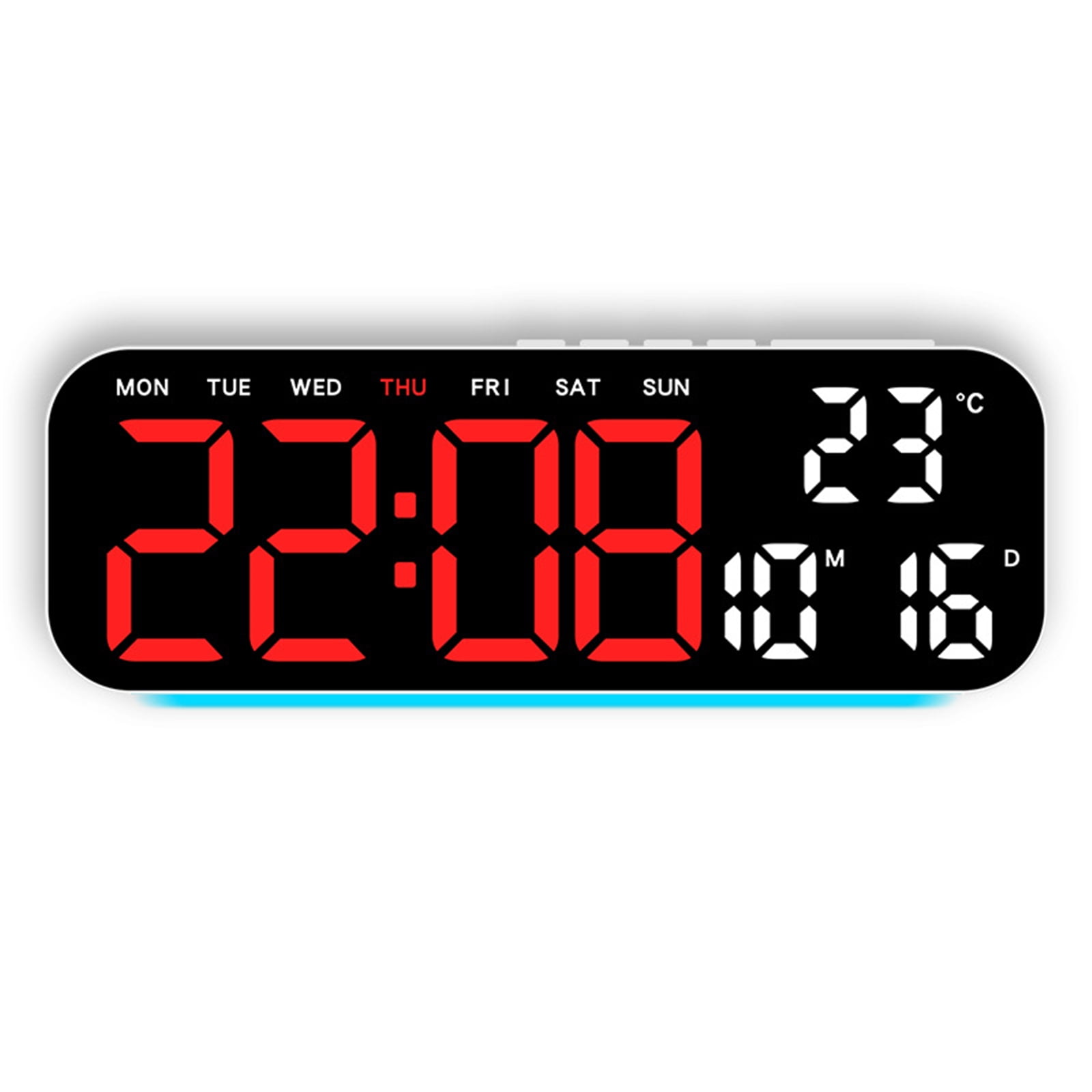 Advanced Digital Clock With Color Altering Backlight Progressive Alarm ...