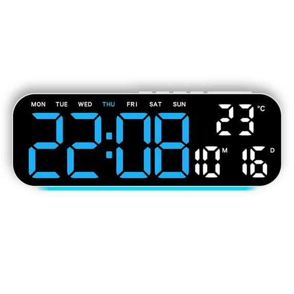 Advanced Digital Clock With Color Altering Backlight Progressive Alarm ...