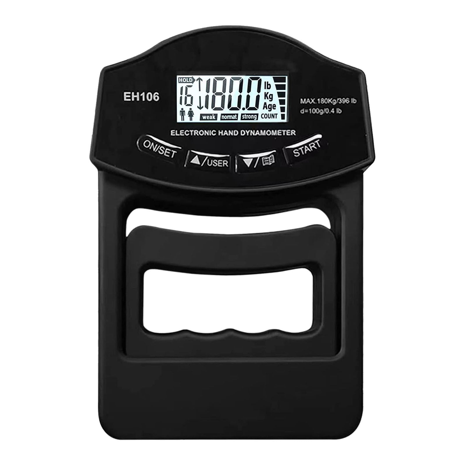 Advanced Digital Hand Dynamometer Grip Strength Tester and Trainer with ...