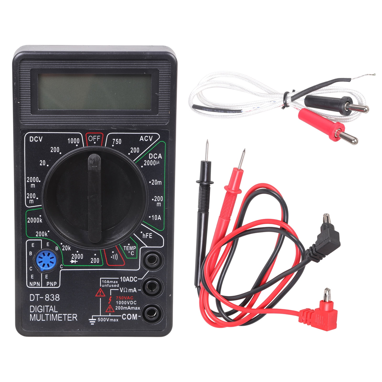 Advanced Digital Multimeter with Safety Probes Auto Ranging Electric ...