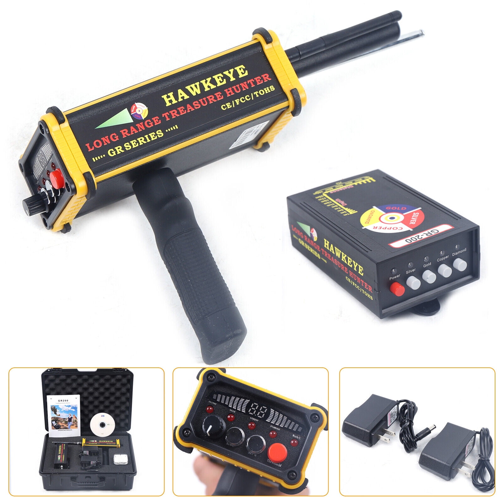Advanced Dual-System Metal Detector with Digital Laser, 30m Depth ...