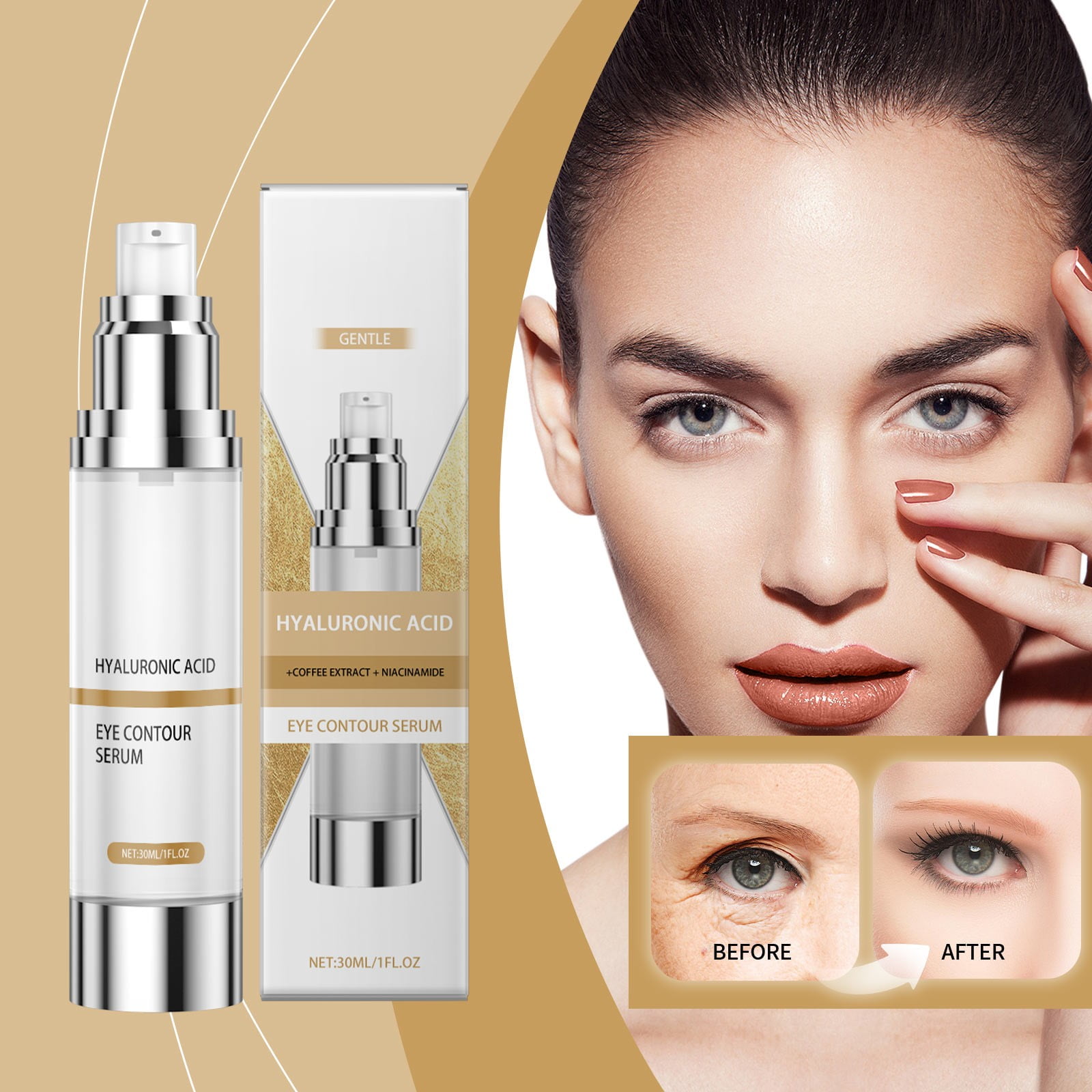 Advanced Eye Wrinkle Reducing Serum for All Skin Types with Fast ...