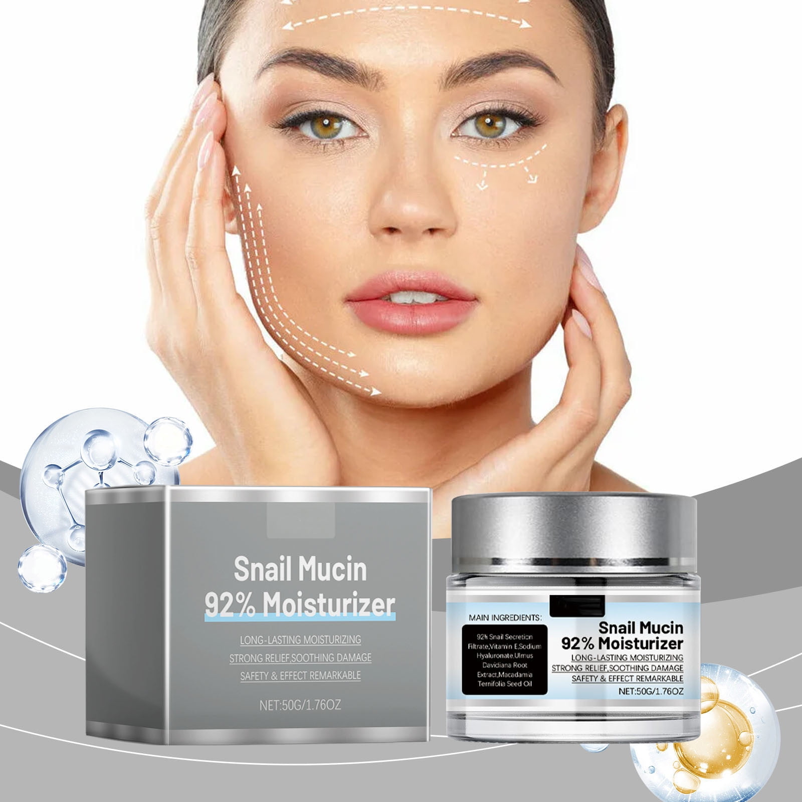 Advanced Facial Lifting and Firming Moisturizing Cream with Snail ...