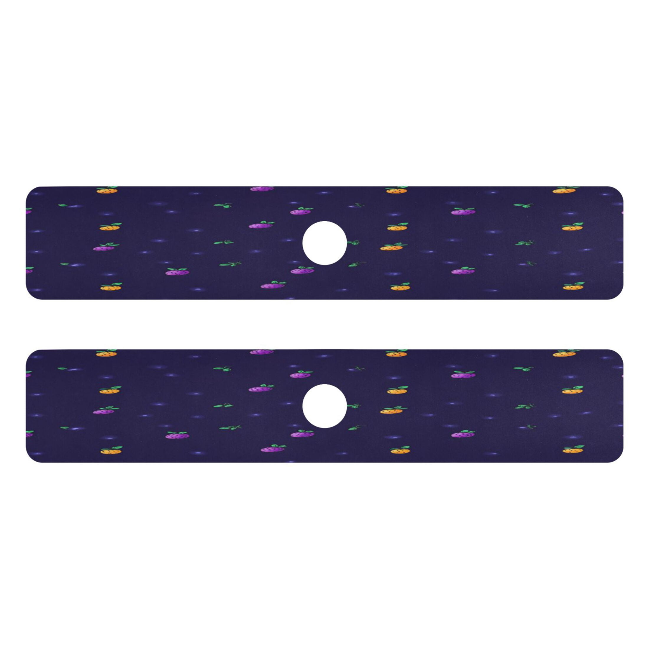 Advanced Fruit Pattern Extra Long Silicone Algae Sink Mat 30x5.4in 2 ...