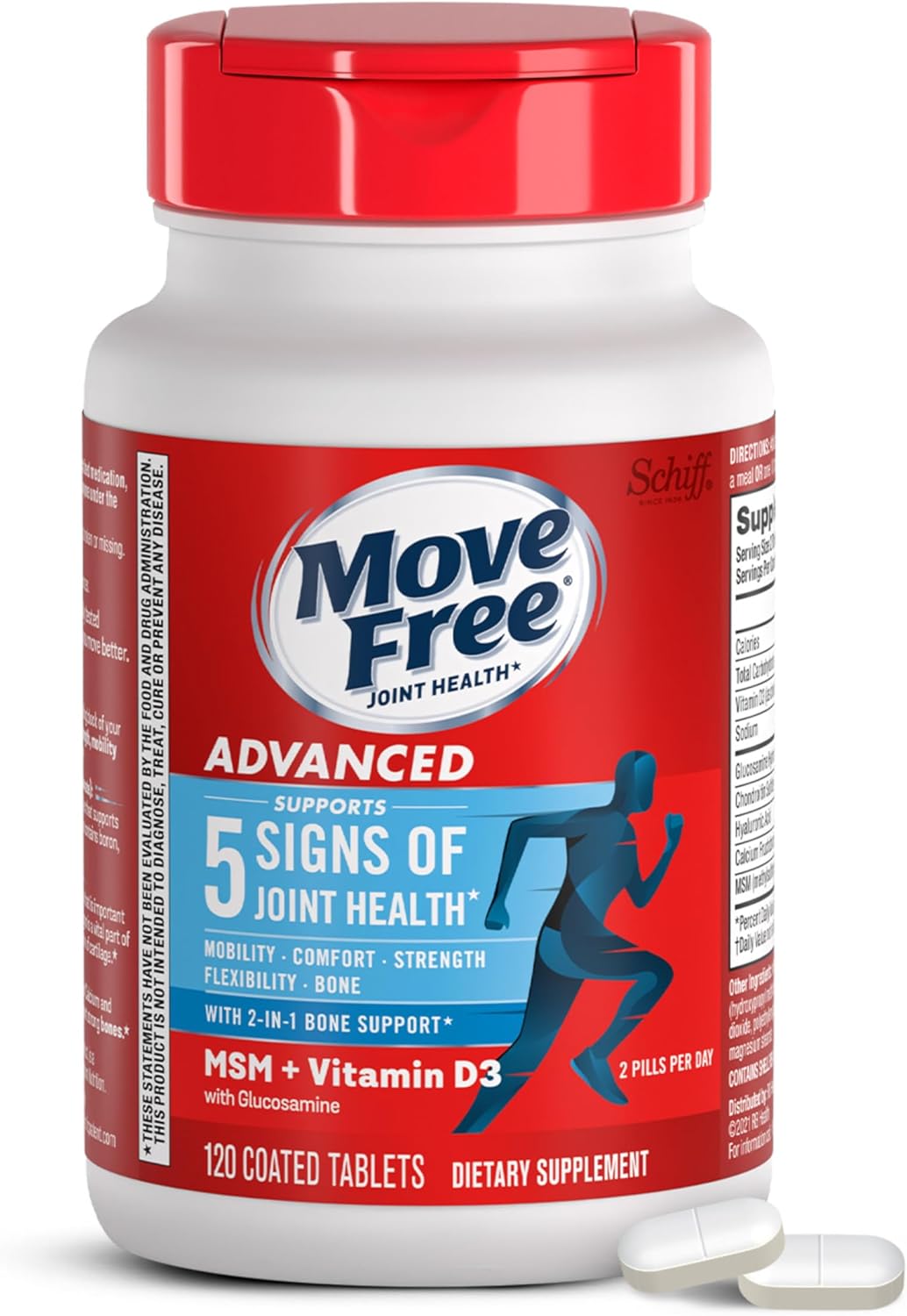 Advanced Glucosamine Chondroitin Msm + Vitamin D3 Joint Support ...