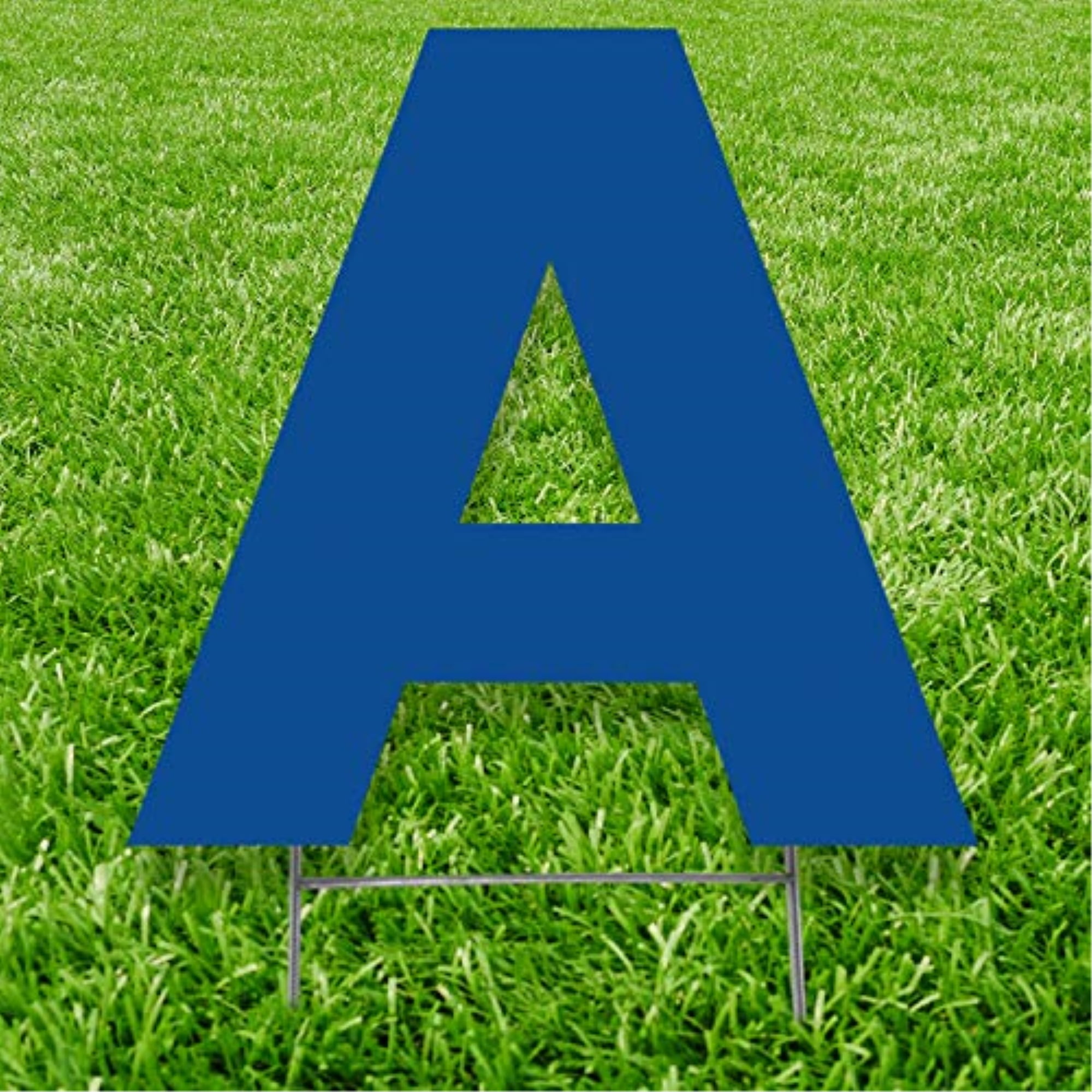 Advanced Graphics 3281 20 x 15 in. Letter A Yard Sign, Blue - Walmart.com