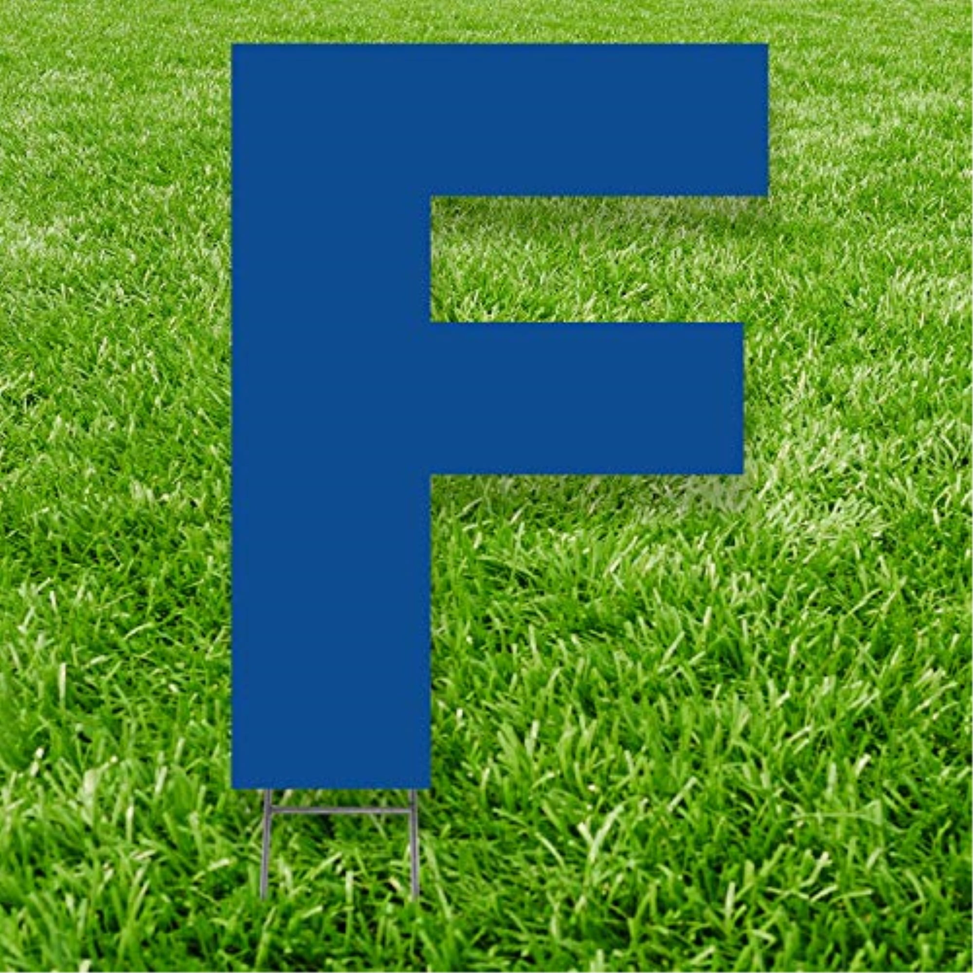 Advanced Graphics 20 x 15 in. Letter F Yard Sign, Blue - Walmart.com