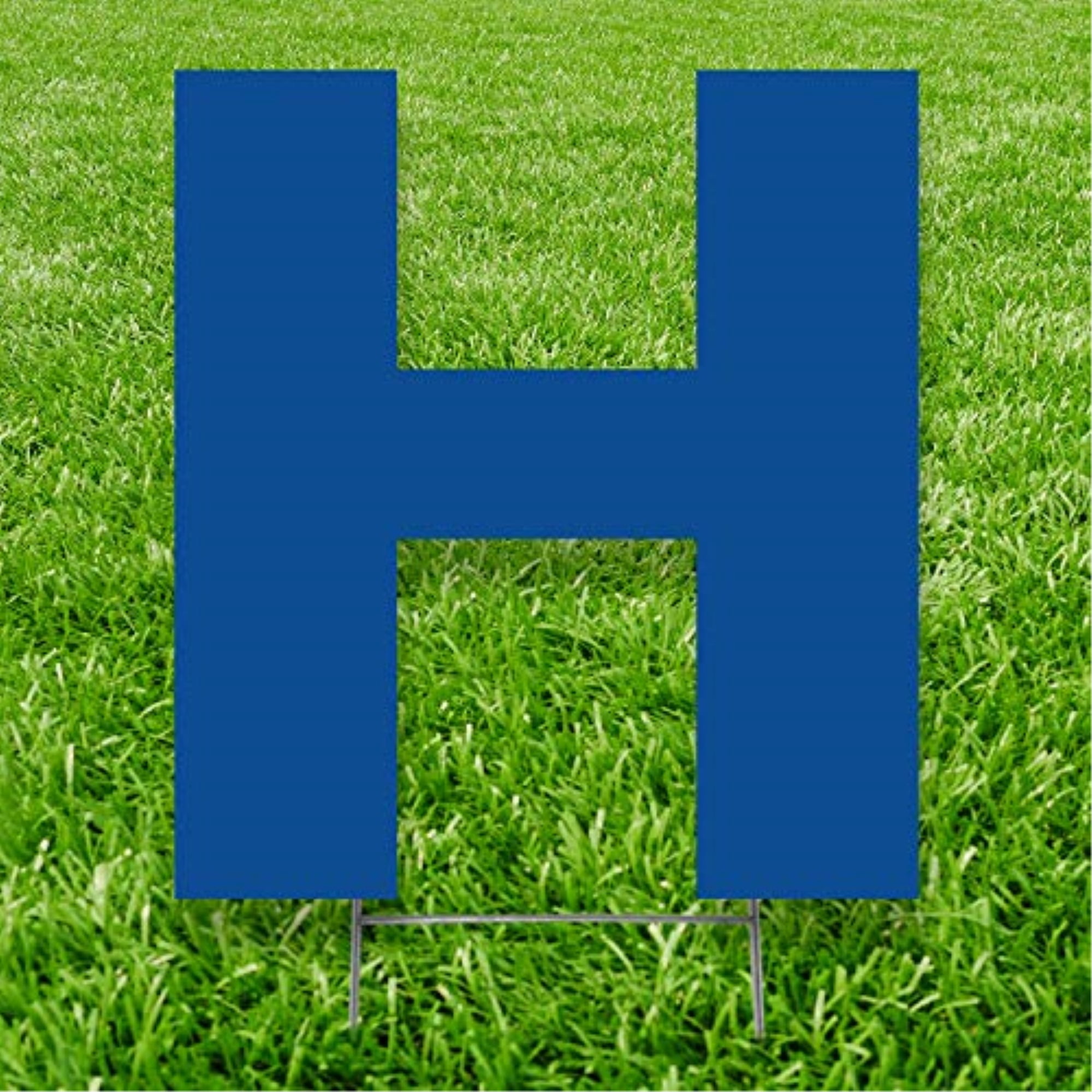 Advanced Graphics 3288 20 x 15 in. Letter H Yard Sign, Blue - Walmart.com