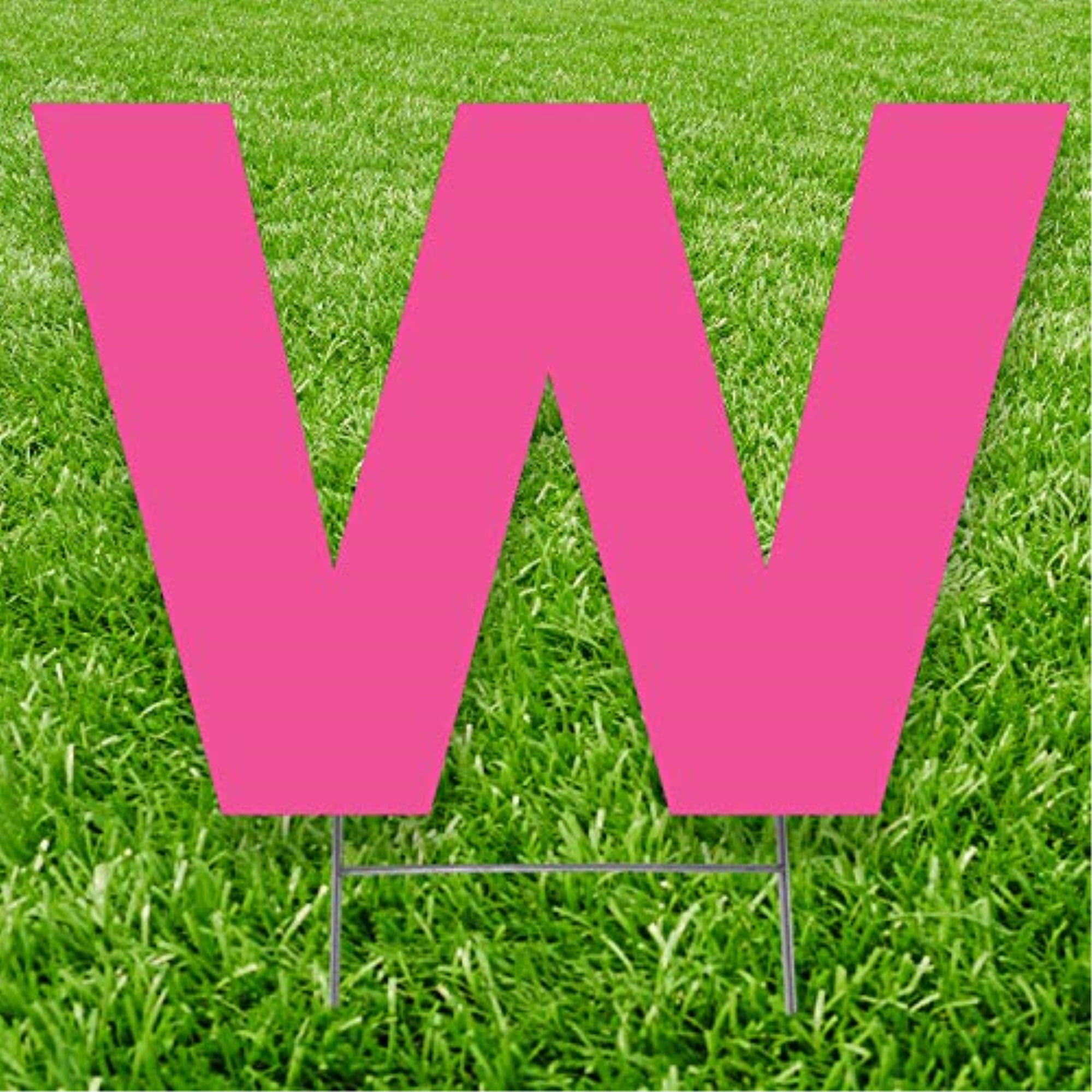Pink Letter W 20 inches tall - Walmart.com