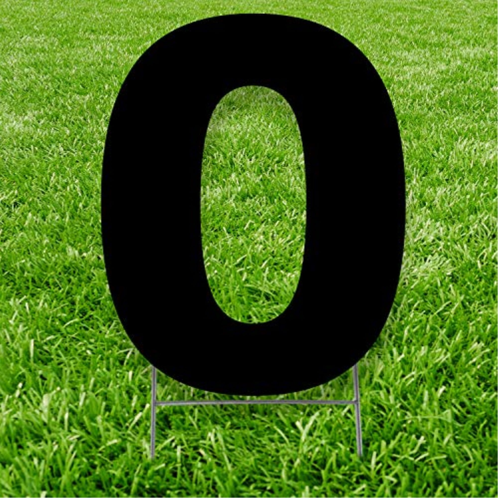 Advanced Graphics 20 x 15 in. Number 0 Yard Sign, Black - Walmart.com