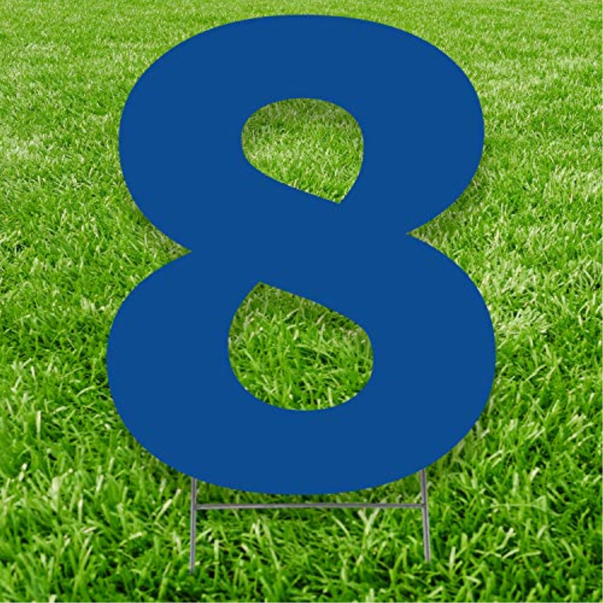 Blue Number 8 20 inches tall - Walmart.com
