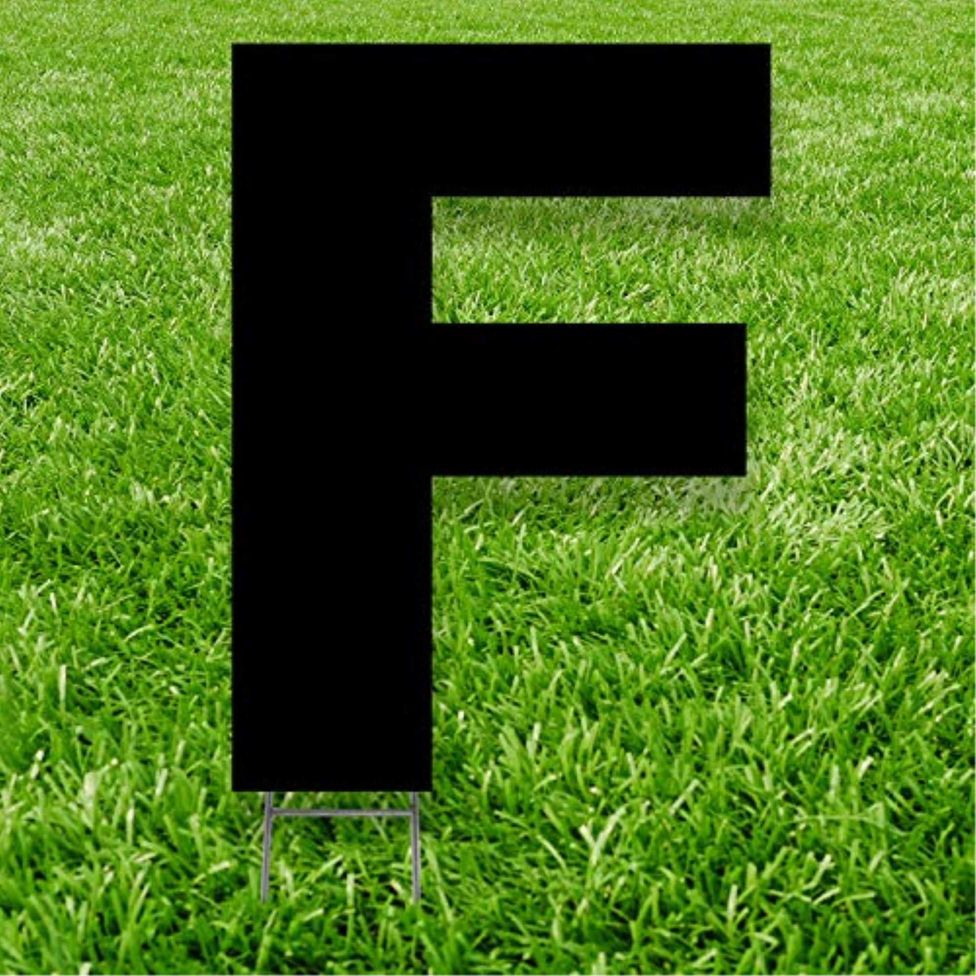 Black Letter F 20 inches tall - Walmart.com