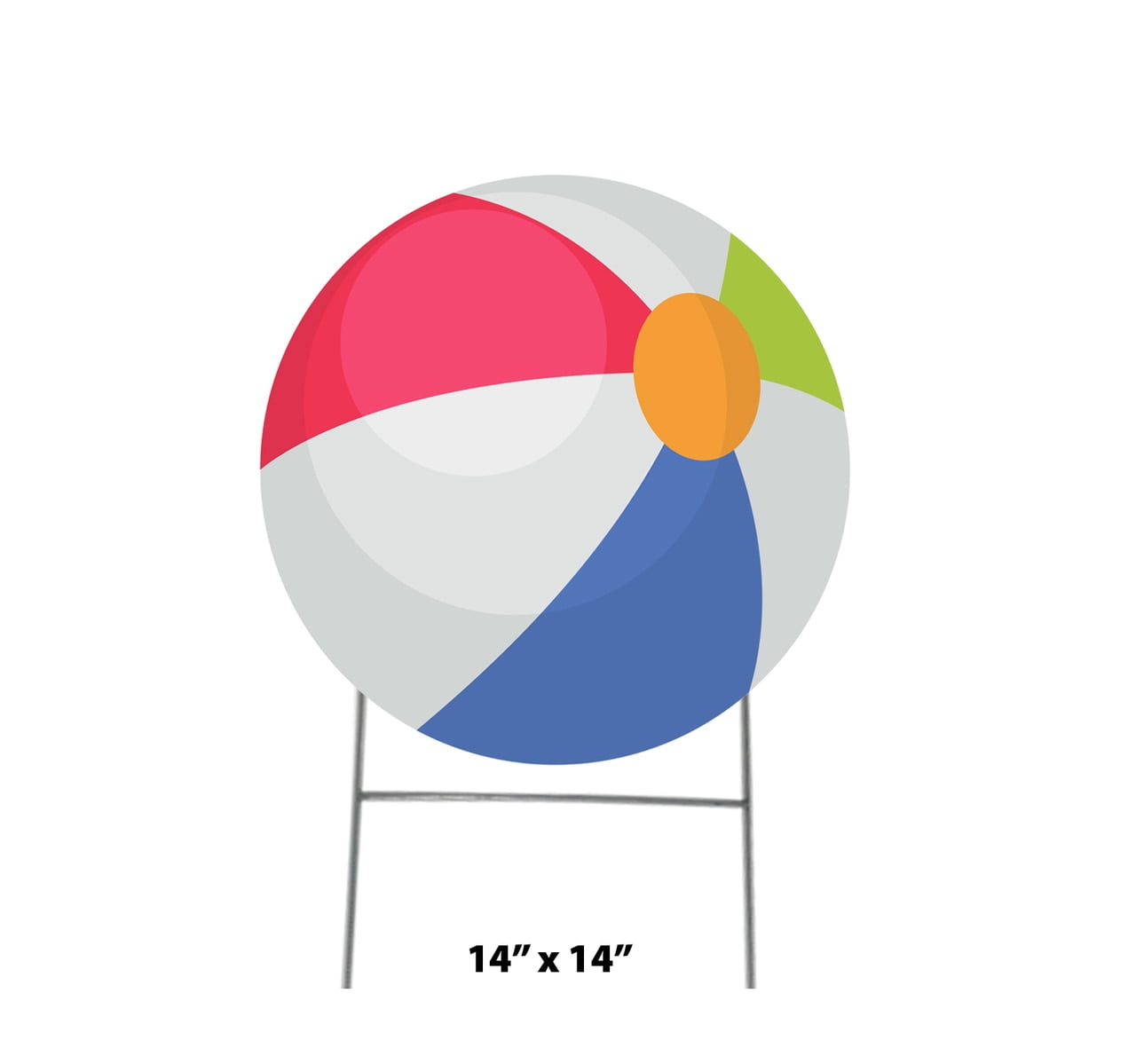 Beach Ball Yard Sign Icon - Walmart.com