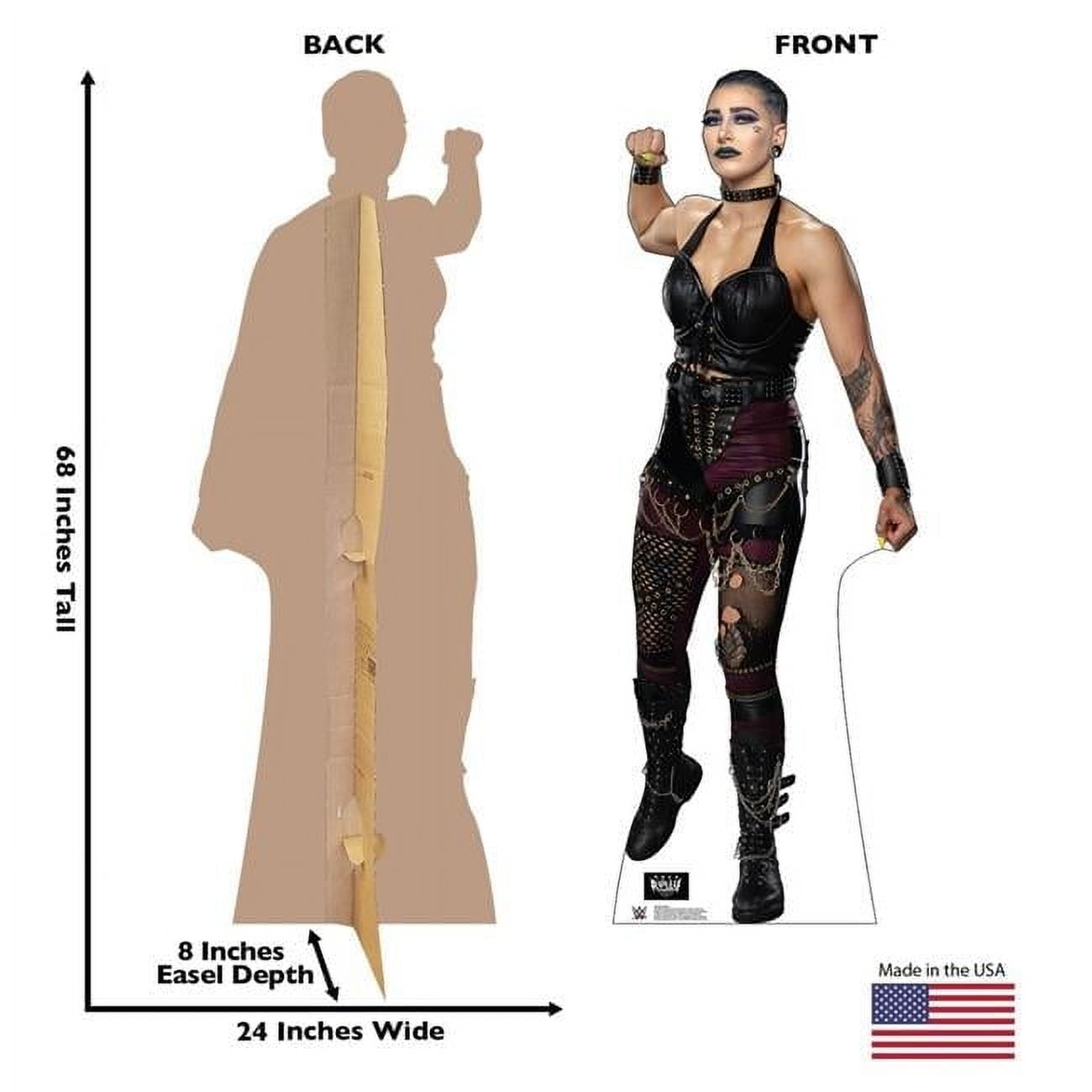 Advanced Graphics 68 x 24 in. Rhea Ripley Cardboard Cutout - WWE ...