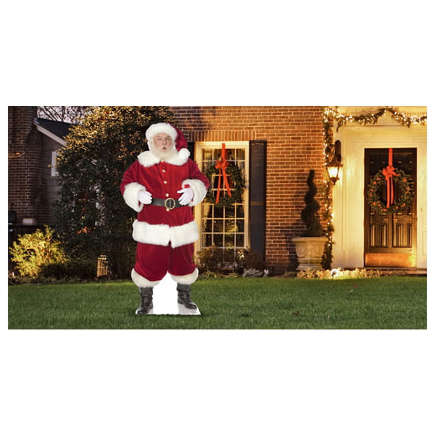 Advanced Graphics 70 x 32 in. Ho & Ho Santa Outdoor Yard Standee ...
