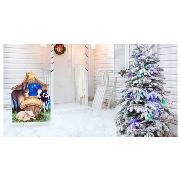 Advanced Graphics Born in a Manger(Gelsinger) - OUTDOOR Yard Sign ...