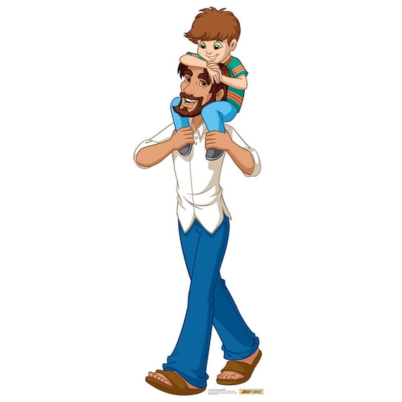Lifesize Jesus in Jeans with Child (Creative for Kids) Cardboard Cutout ...