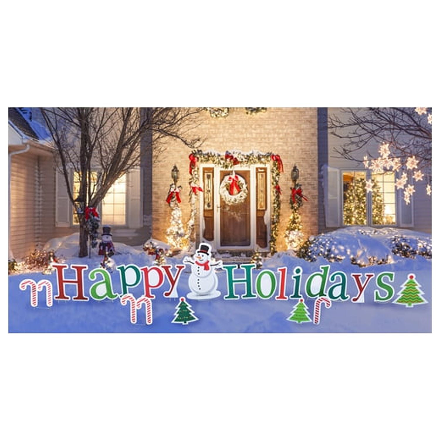 Advanced Graphics Happy Holidays - OUTDOOR Yard Signs - Walmart.com
