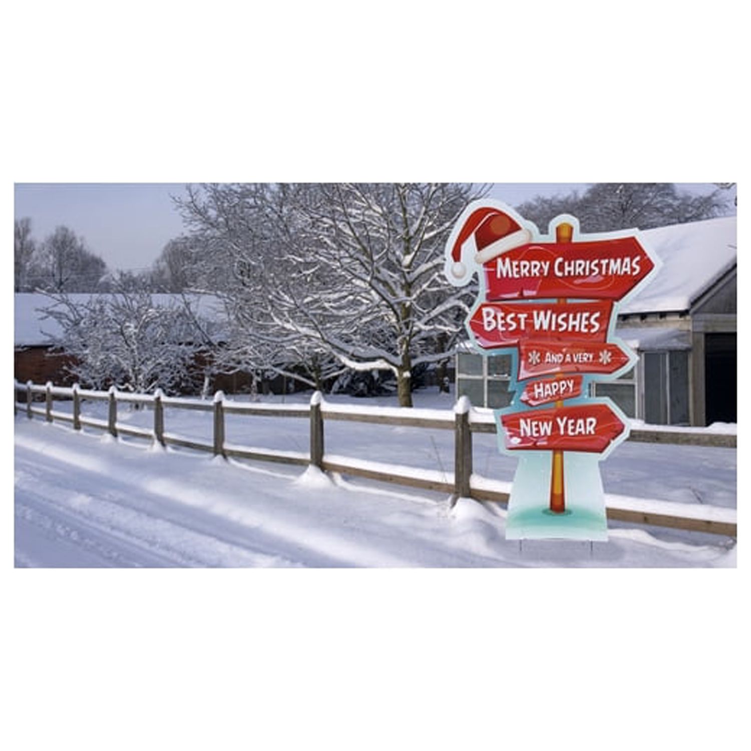 Advanced Graphics Holiday Directional Sign - OUTDOOR Yard Standee ...