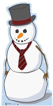 Advanced Graphics Snowman Lifesize Wall Decor Cardboard Standup Cutout ...