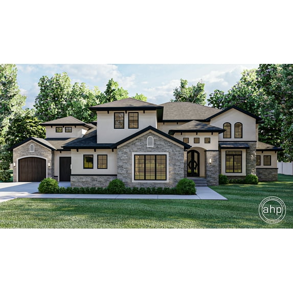 Advanced House Plans: Builder Ready Blueprints | Bartolini 29071 | 1.5 Story Plan - Walmart.com