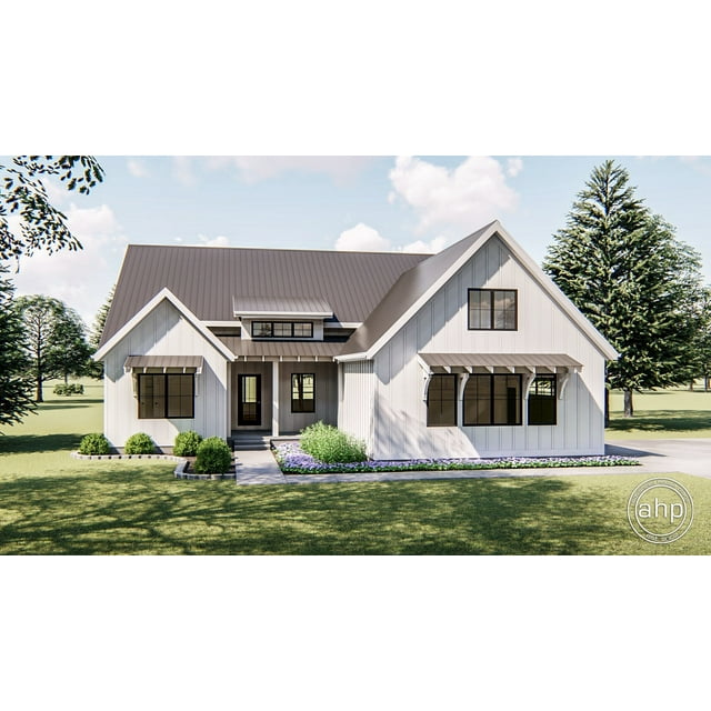 Advanced House Plans: Builder Ready Blueprints | Cherry Creek 29678 | 1 Story Plan - Walmart.com