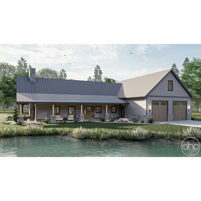 Advanced House Plans: Builder Ready Blueprints | Hickory Hills 29957 | 1 Story Plan - Walmart.com