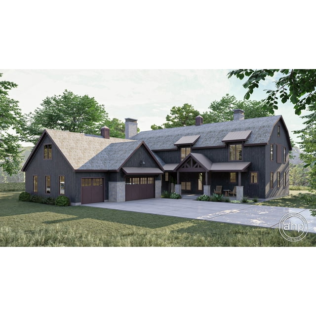 Advanced House Plans: Builder Ready Blueprints | Longhorn Ranch 30164 | 1.5 Story Plan - Walmart.com