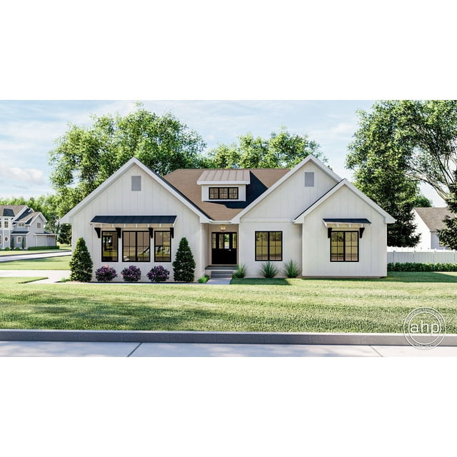 Advanced House Plans: Builder Ready Blueprints | Oakdale 29864 | 1 Story Plan - Walmart.com