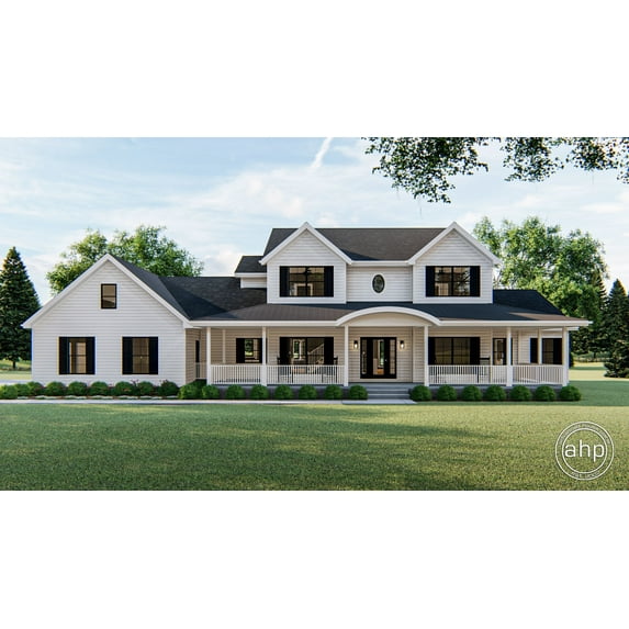 Advanced House Plans: Builder Ready Blueprints | Strattfield 29150 | 1.5 Story Plan - Walmart.com