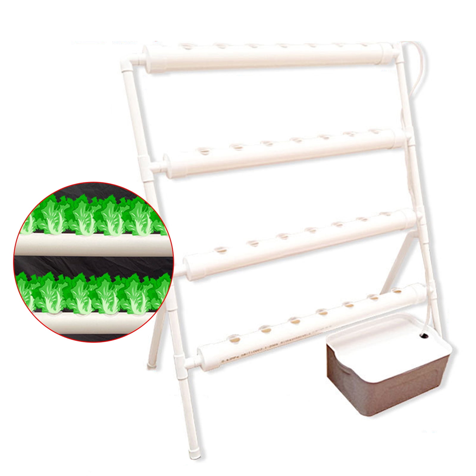 Advanced Hydroponics Kit for Indoor Gardening, 4-Tier Planting System ...